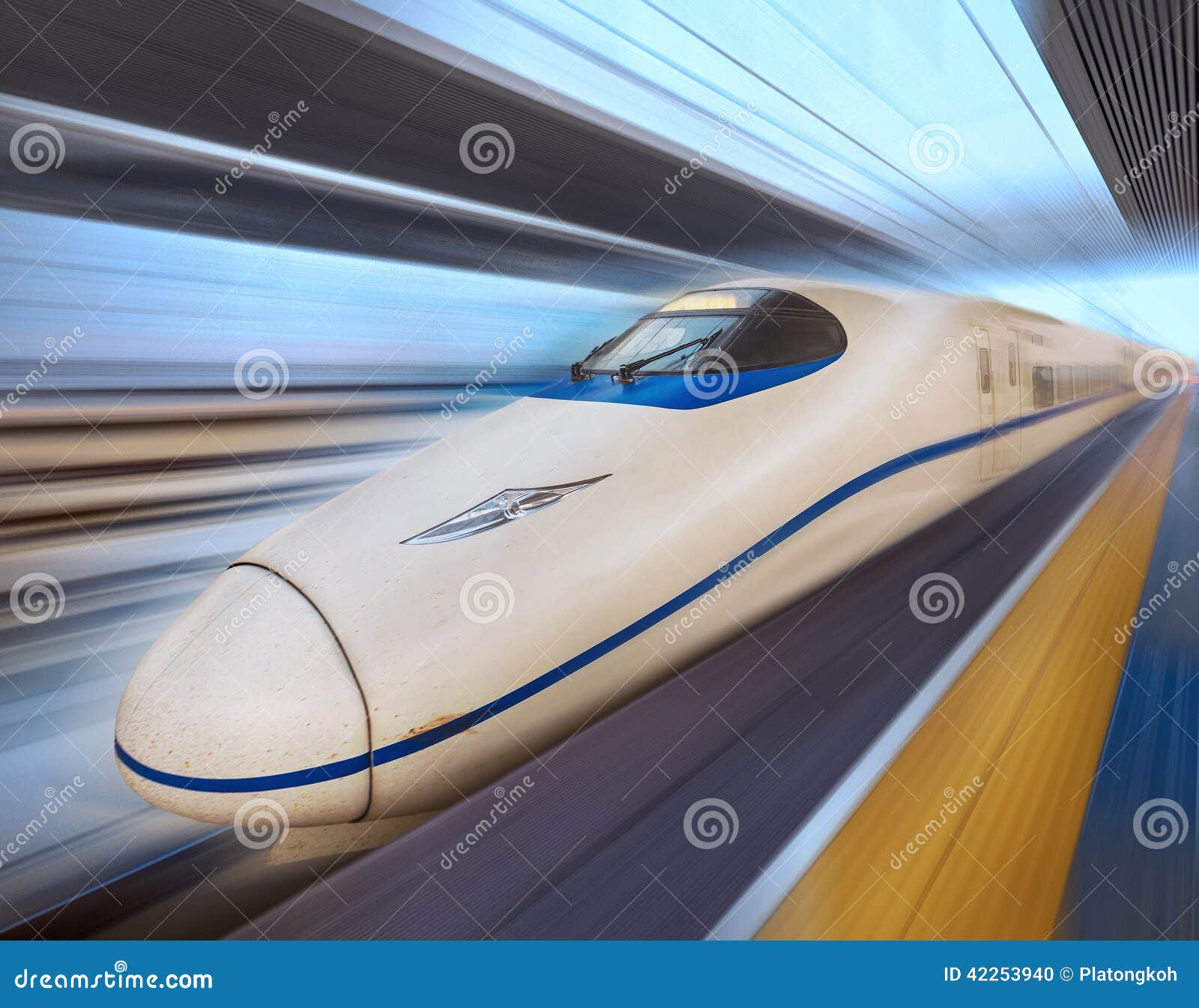 Modern high speed train stock photo. Image of modern - 42253940