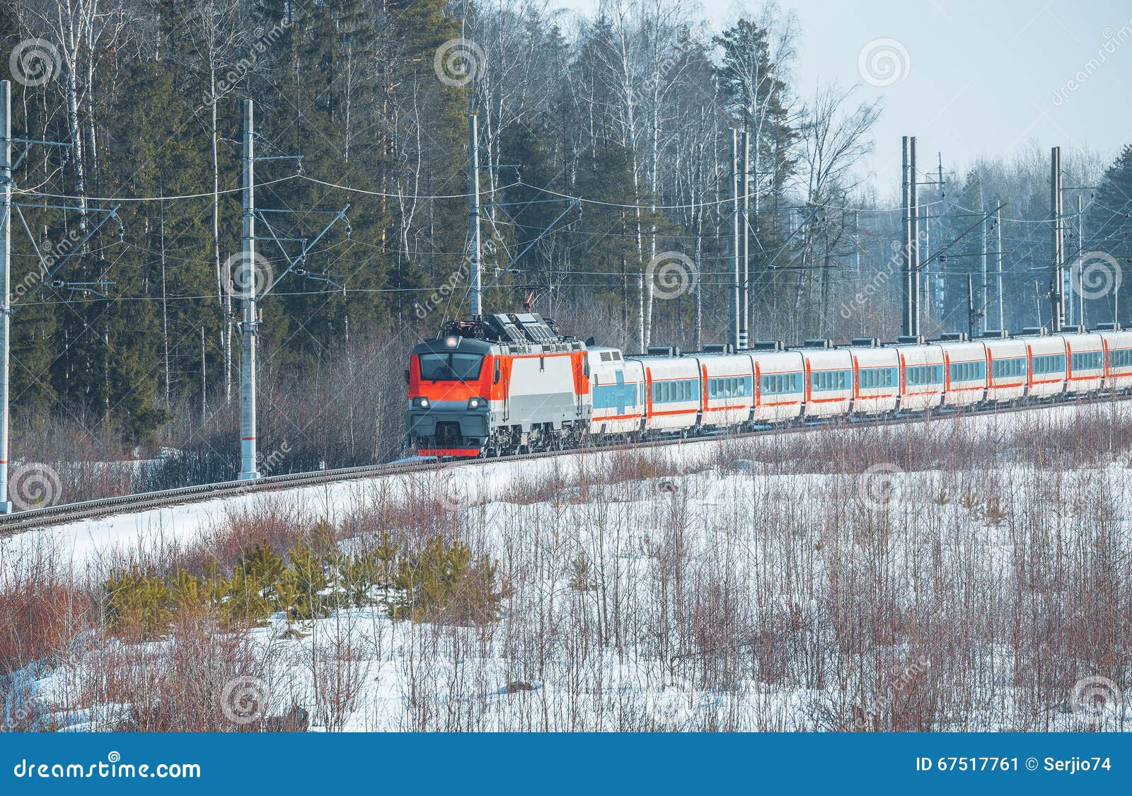 Modern high-speed train. stock image. Image of passenger - 67517761