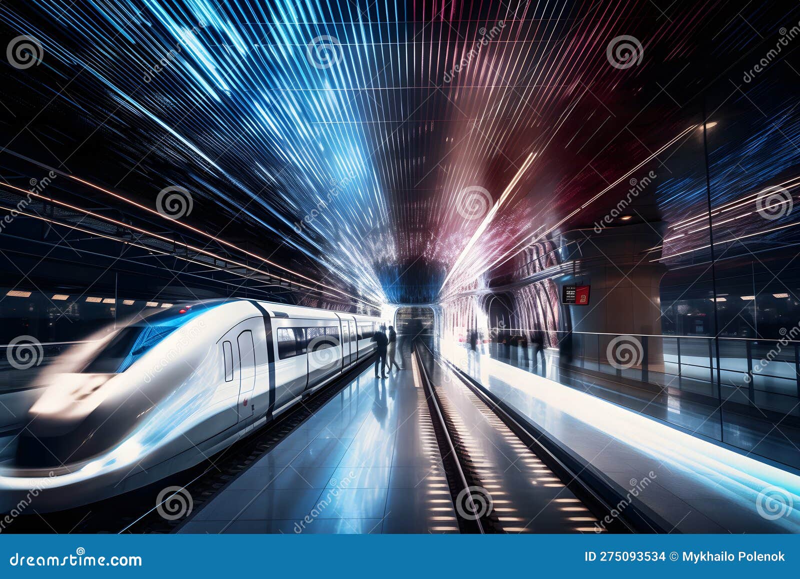 Modern High Speed Train. Neural Network AI Generated Stock Illustration ... Modern High Speed Train. Neural Network AI Generated Stock Illustration ...