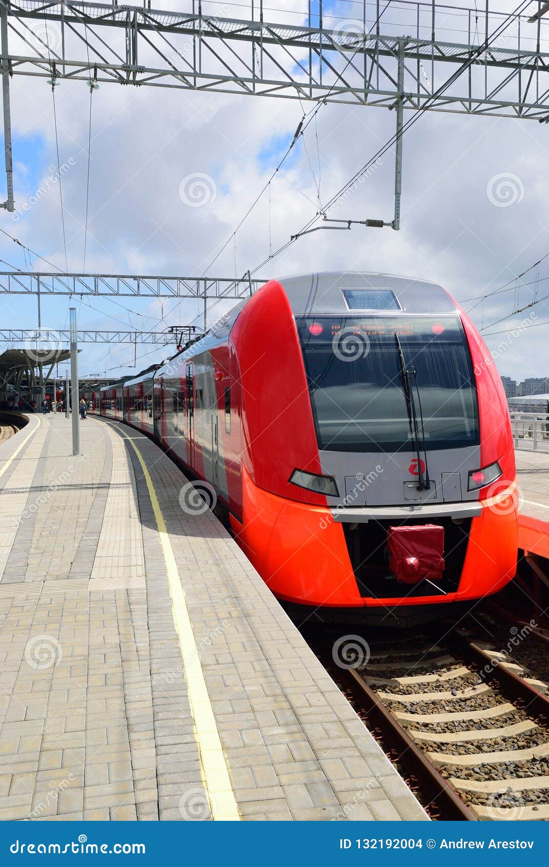Modern Train at the Station Stock Photo - Image of swallow, platform ...