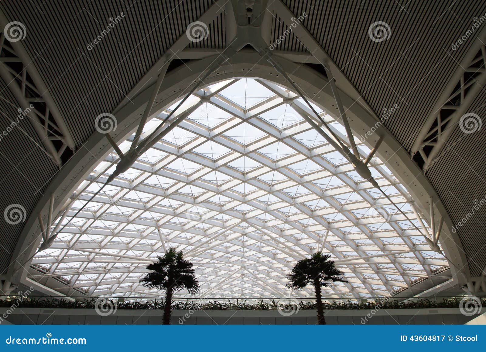 The Modern High Speed Train Station Building Structure Stock Image ...