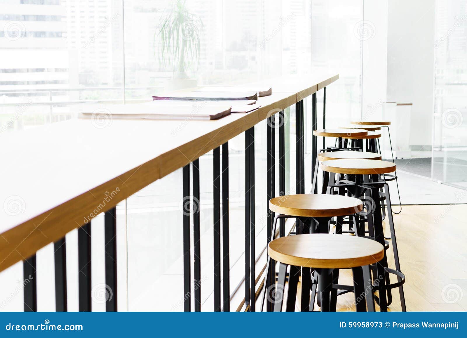 Modern High Table Bar and Chair Stock Image - Image of decoration ...