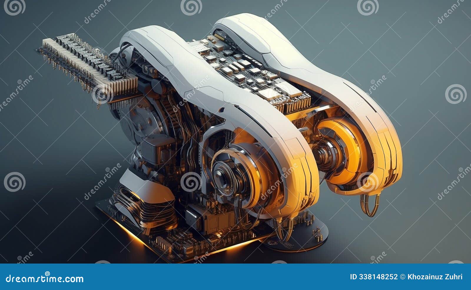 Modern High Tech Authentic Robot Arm Holding Contemporary Super ...