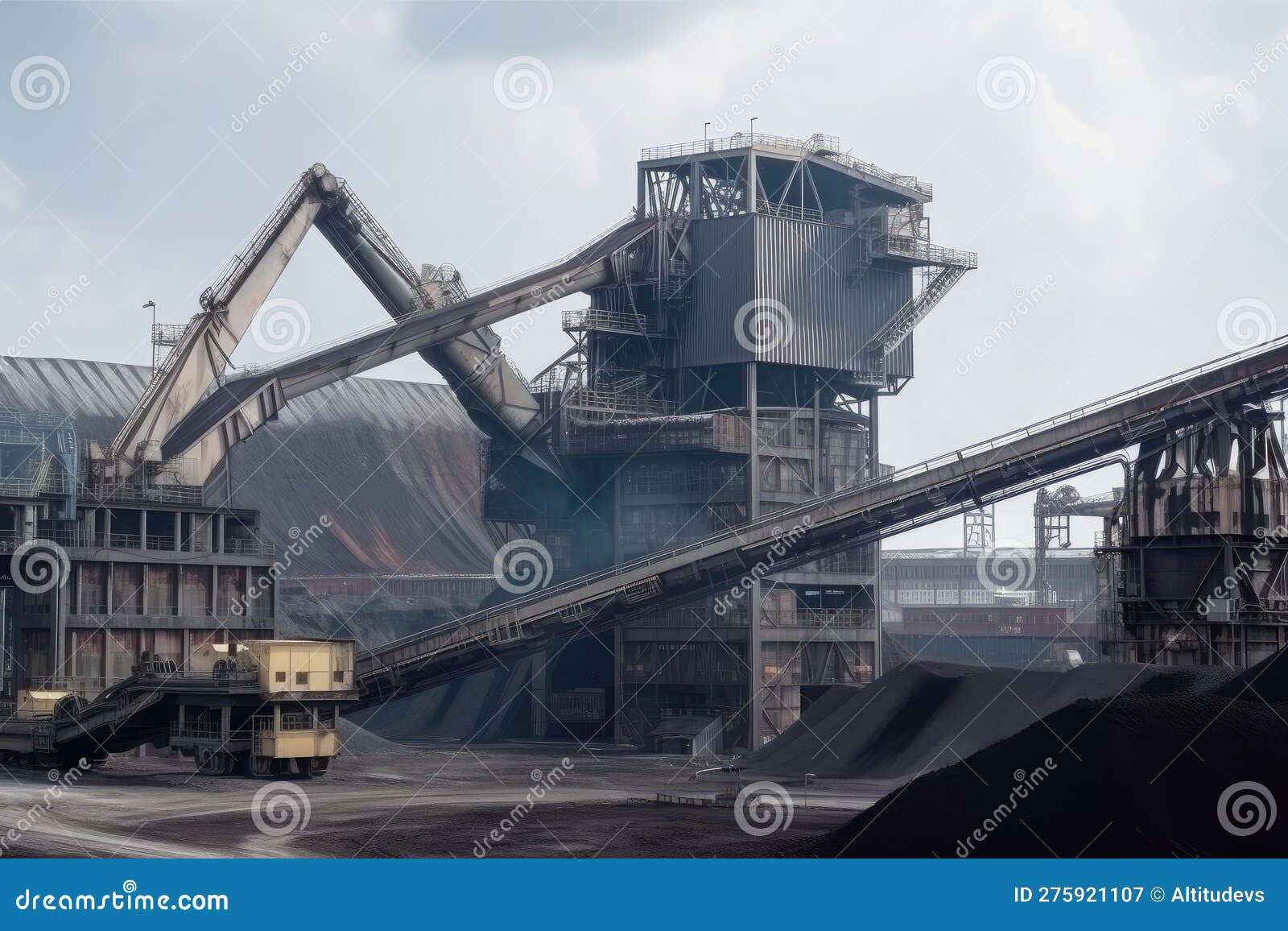 Modern, High-tech Coal Mine with Advanced Equipment and Technology ...