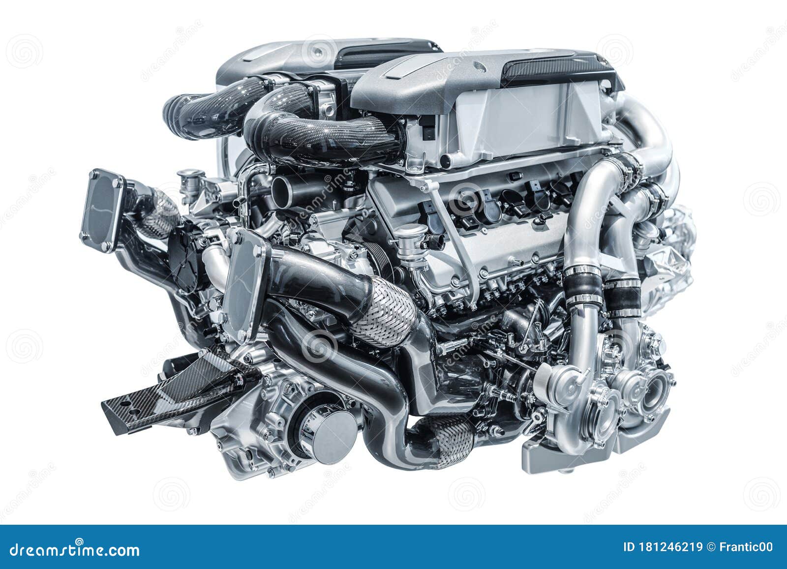 High-tech And Efficient Engine Isolated On A White Background. Concept ...
