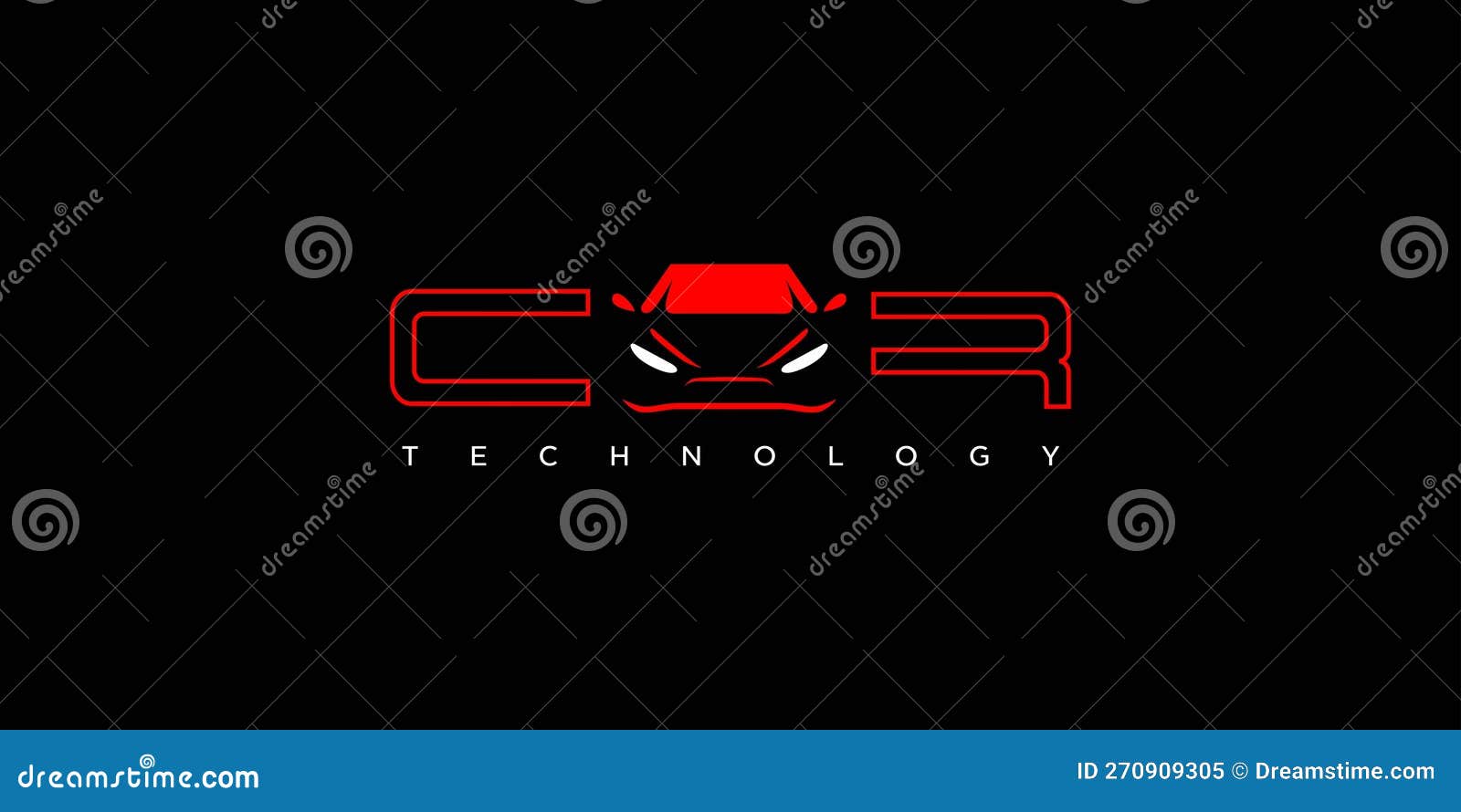 Modern High-tech Future Car Technology Illustration Logo Design Stock ...