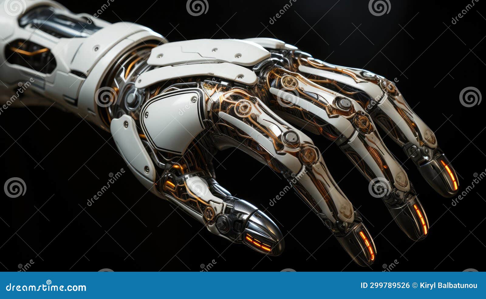 Modern High-tech Medical Cybernetic Bionic Hand Prostheses, Artificial ...