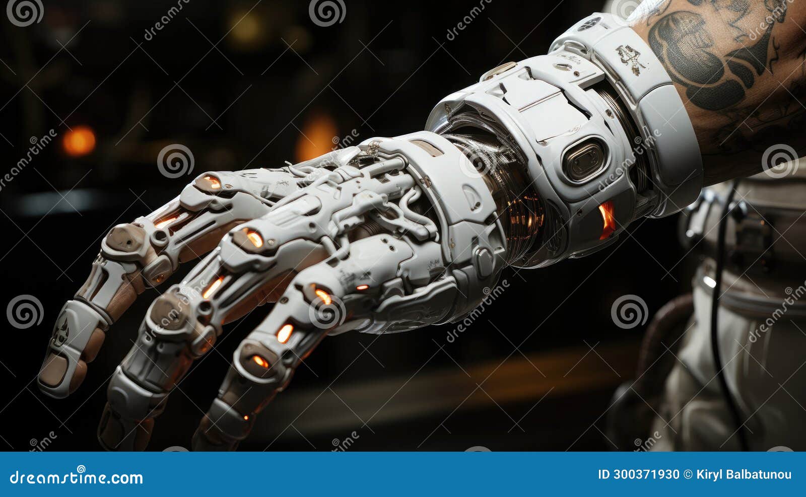 Modern High-tech Medical Cybernetic Bionic Hand Prostheses, Artificial ...