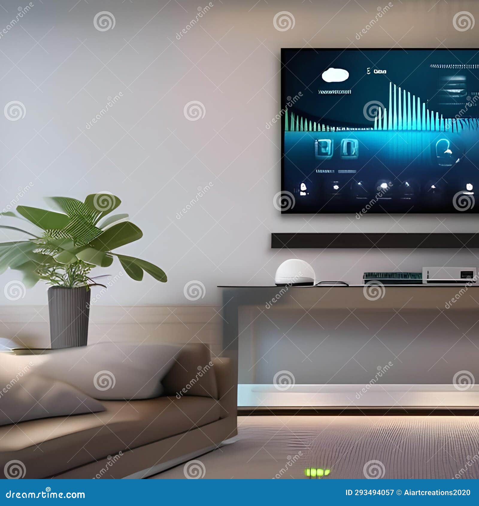 A Modern, High-tech Smart Home Control Center with Touchscreens ...