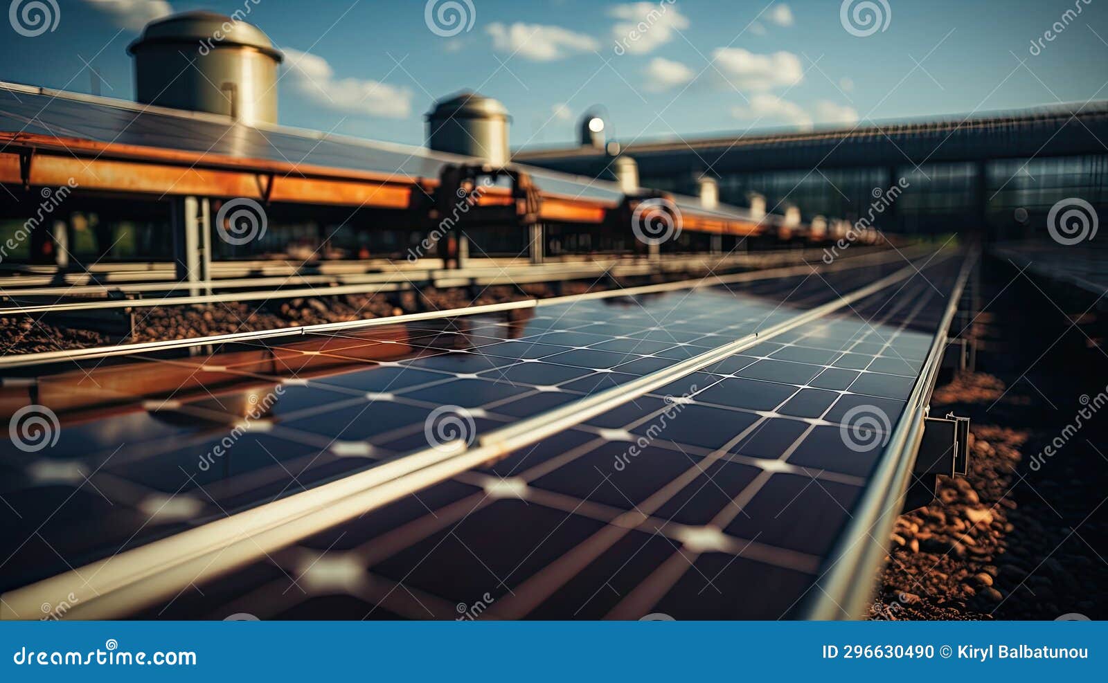 A Modern High-tech Solar Panel for Generating Electricity from the Sun ...