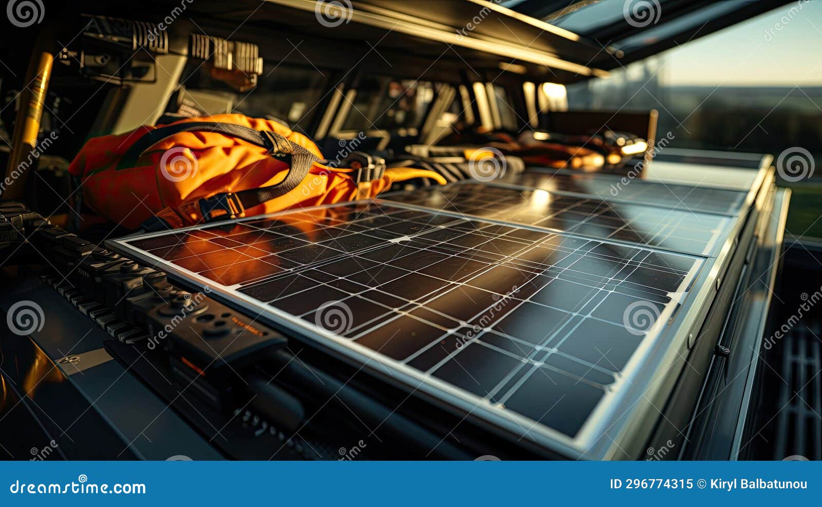 A Modern High-tech Solar Panel for Generating Electricity from the Sun ...