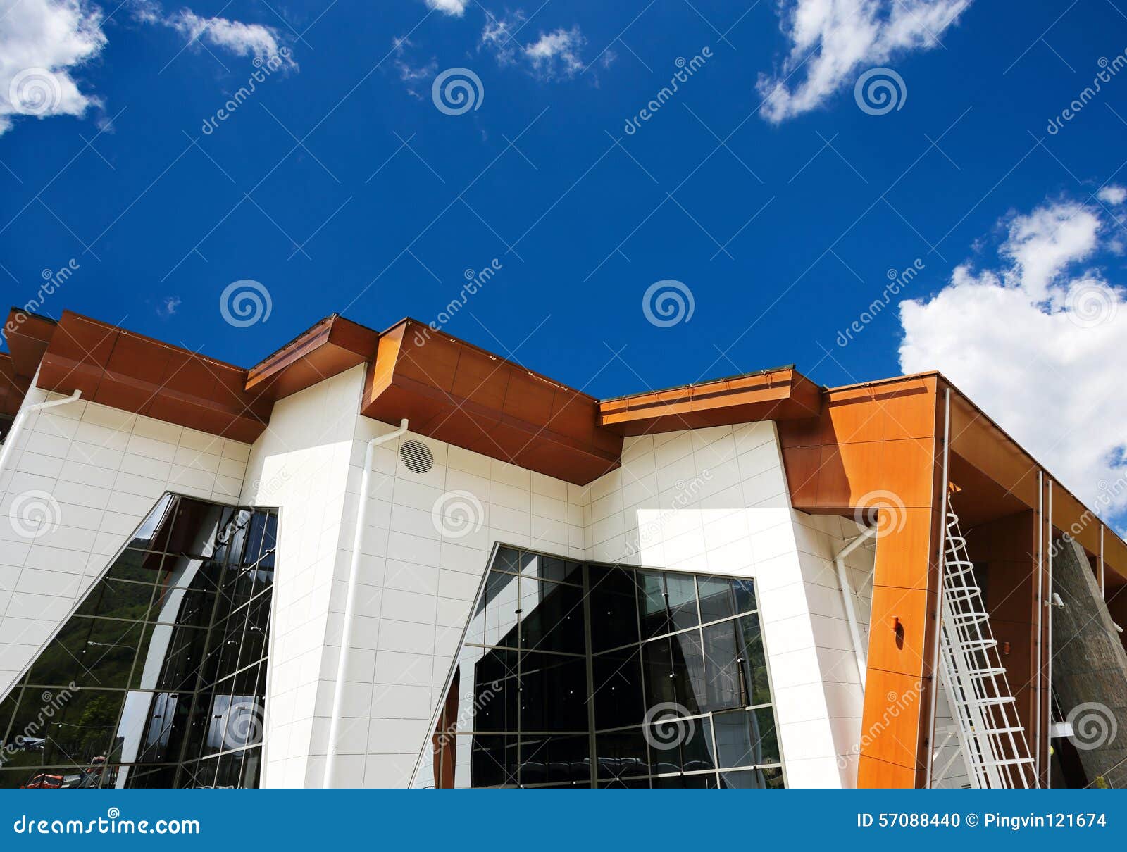Modern High-tech Style Building Stock Photo - Image of architecture ...