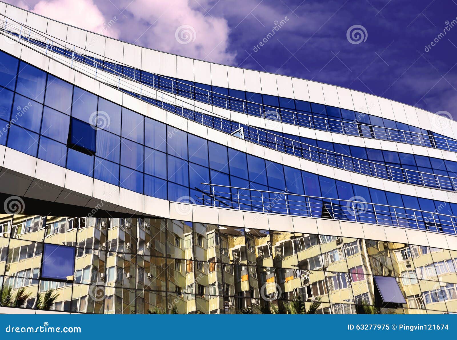 Modern High-tech Style Building Stock Image - Image of large ...