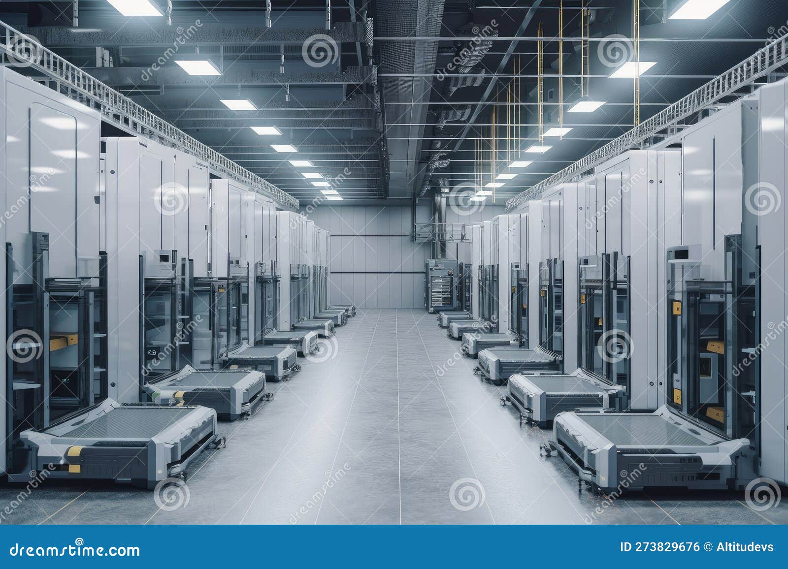 Modern and High-tech Warehouse, with Advanced Inventory Tracking System ...