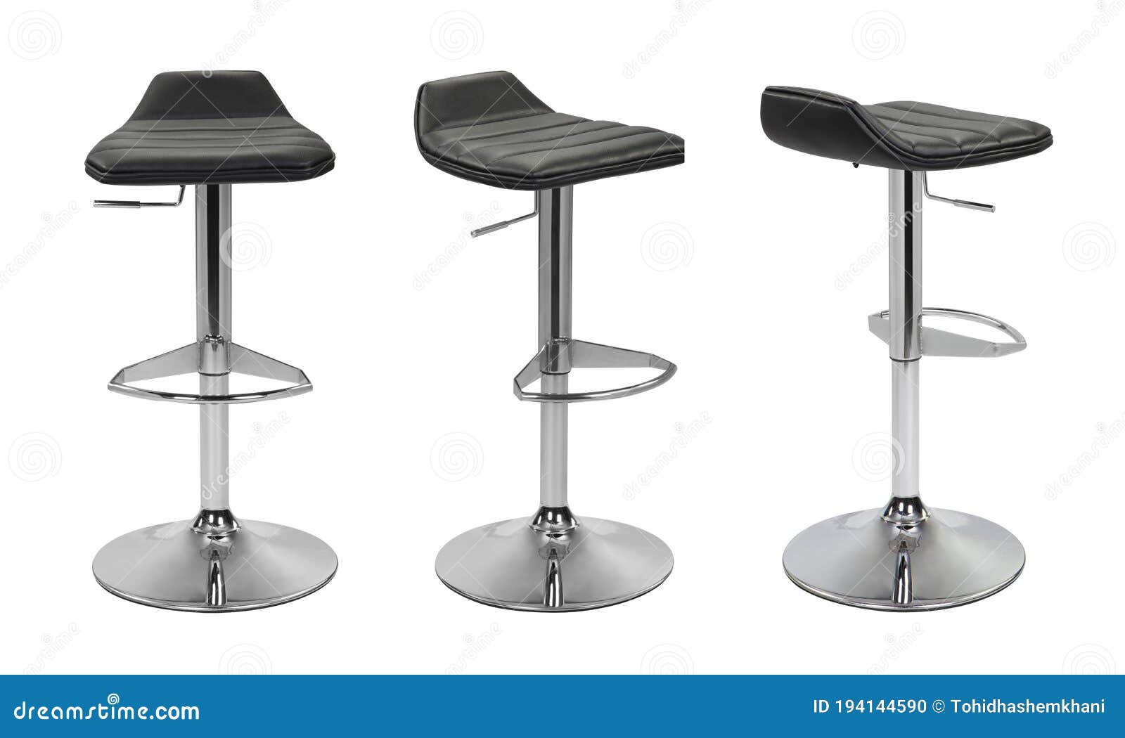 Modern Highest Bar Chair on a White Background, Stock Photo - Image of ...