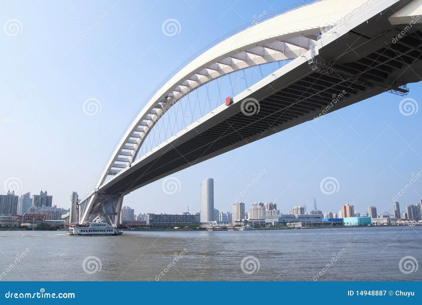 Highway Bridge, Connection To The Road With An Expansion Joint. Royalty ...