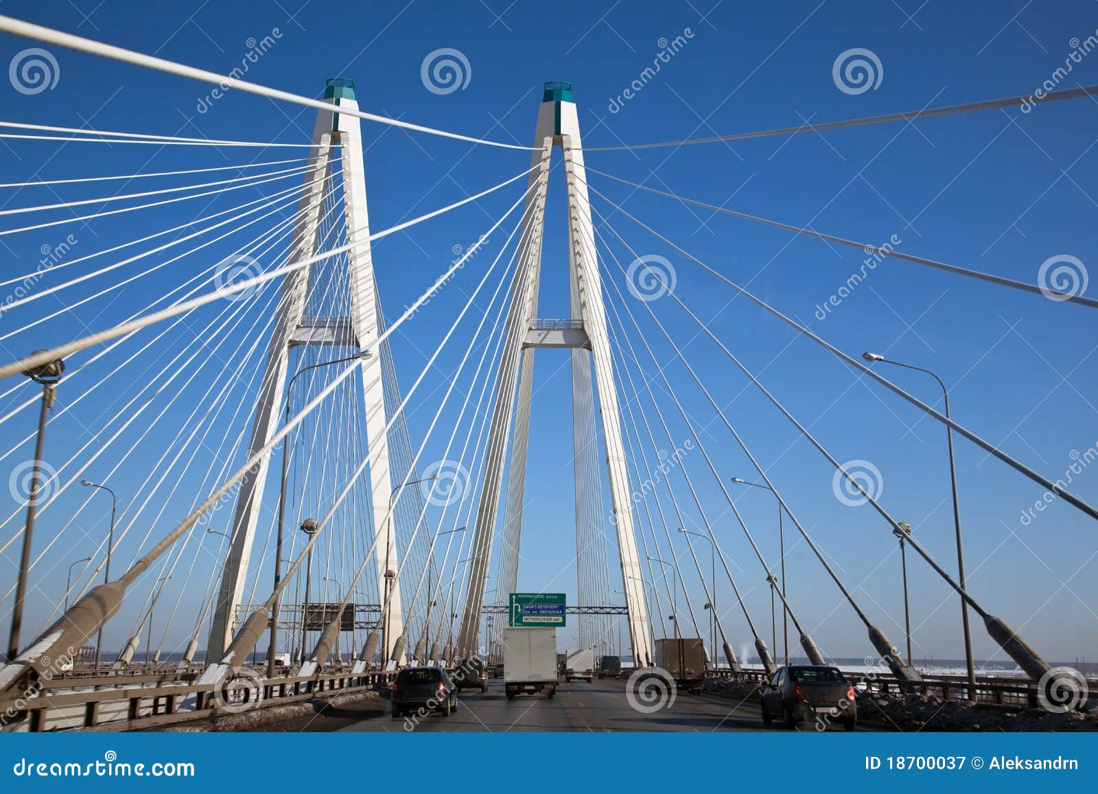 A modern highway bridge stock image. Image of avenue - 18700037