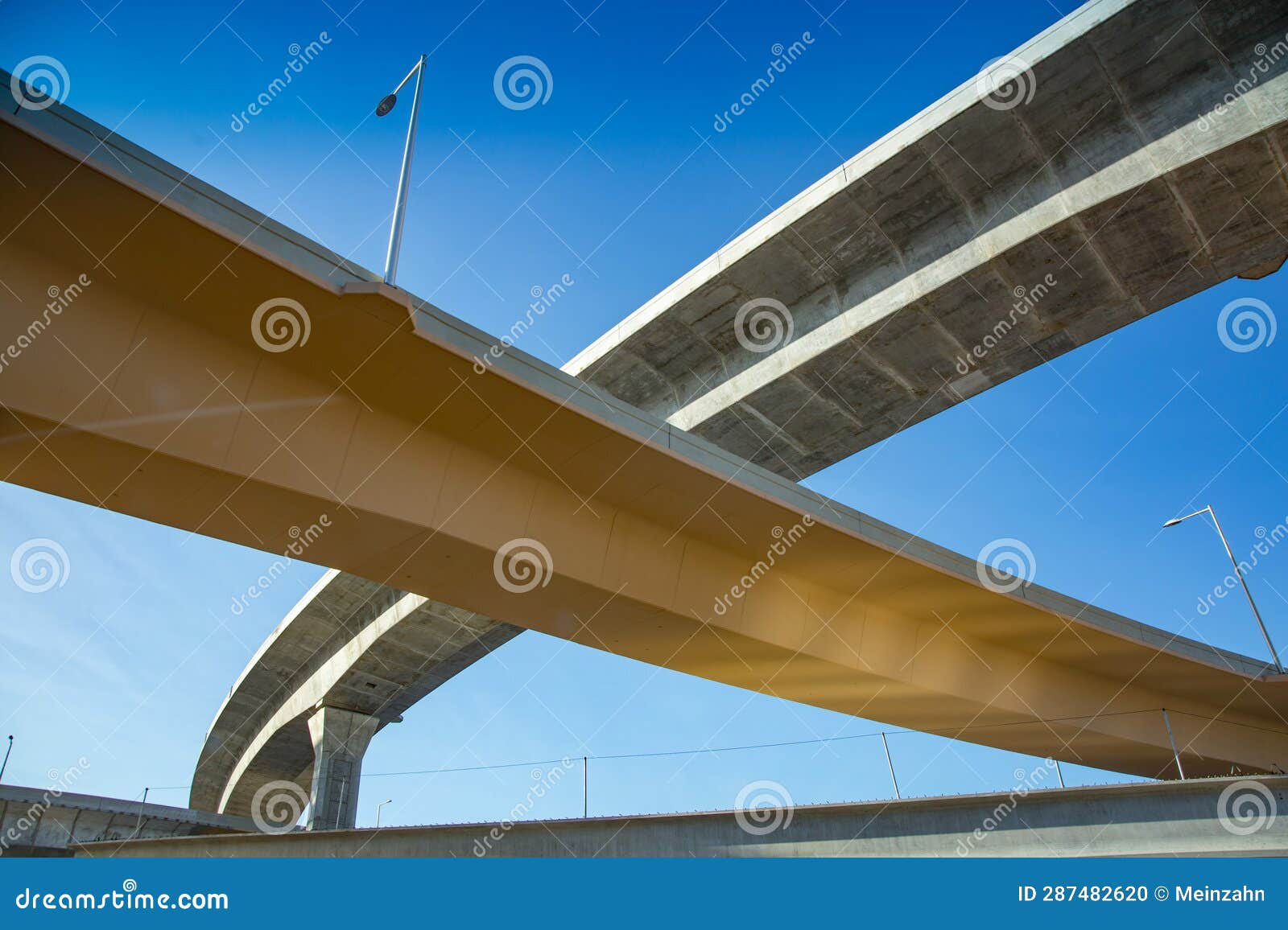 Modern Highway Construction with Overfly Architecture at Miami Airport ...