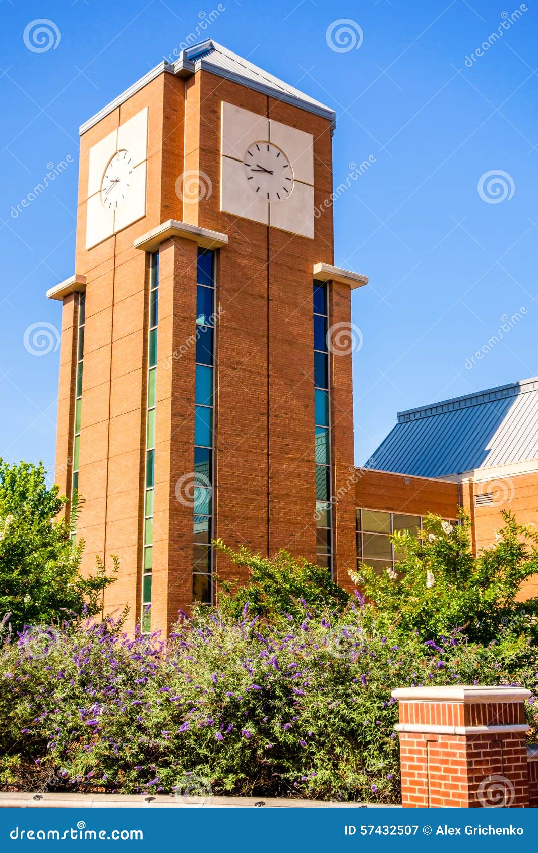 Modern and Historic Architecture at College Campus Stock Image - Image ...