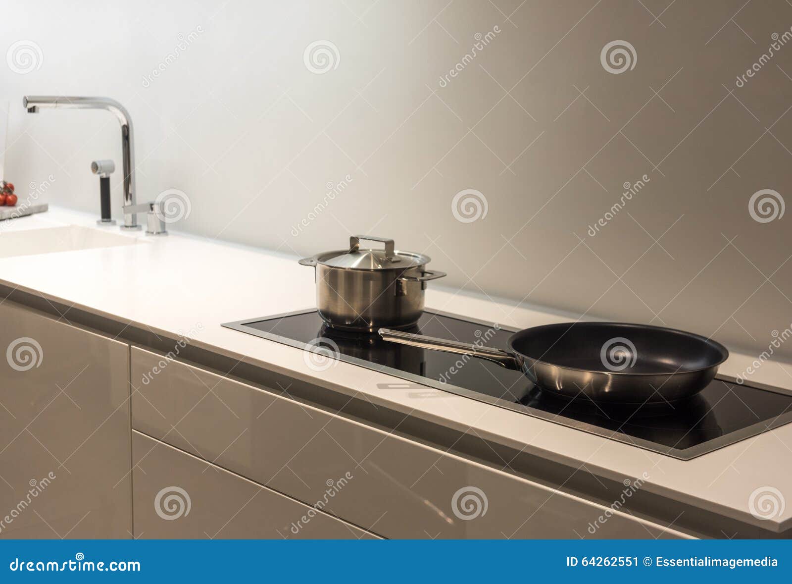 Modern Hob stock image. Image of copy, integrated, house - 64262551