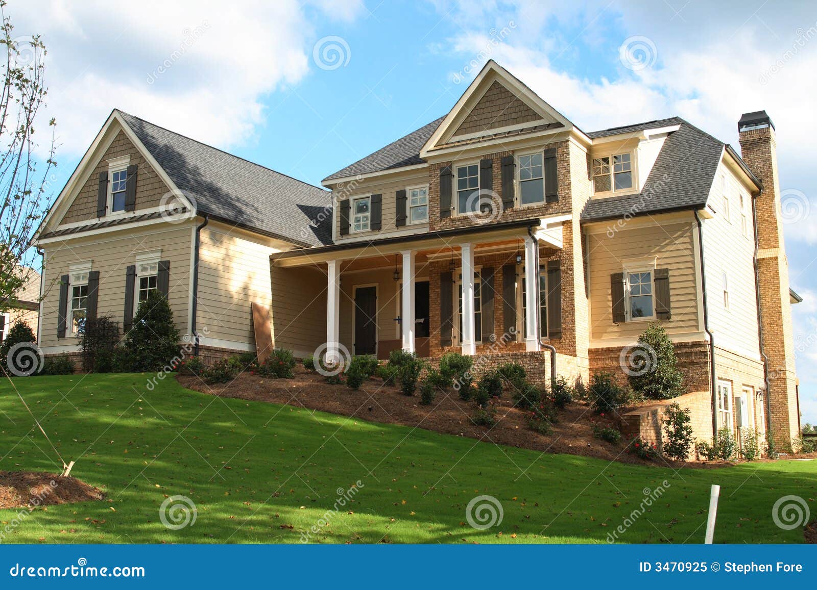 Modern Home stock image. Image of residence, home, rock - 3470925