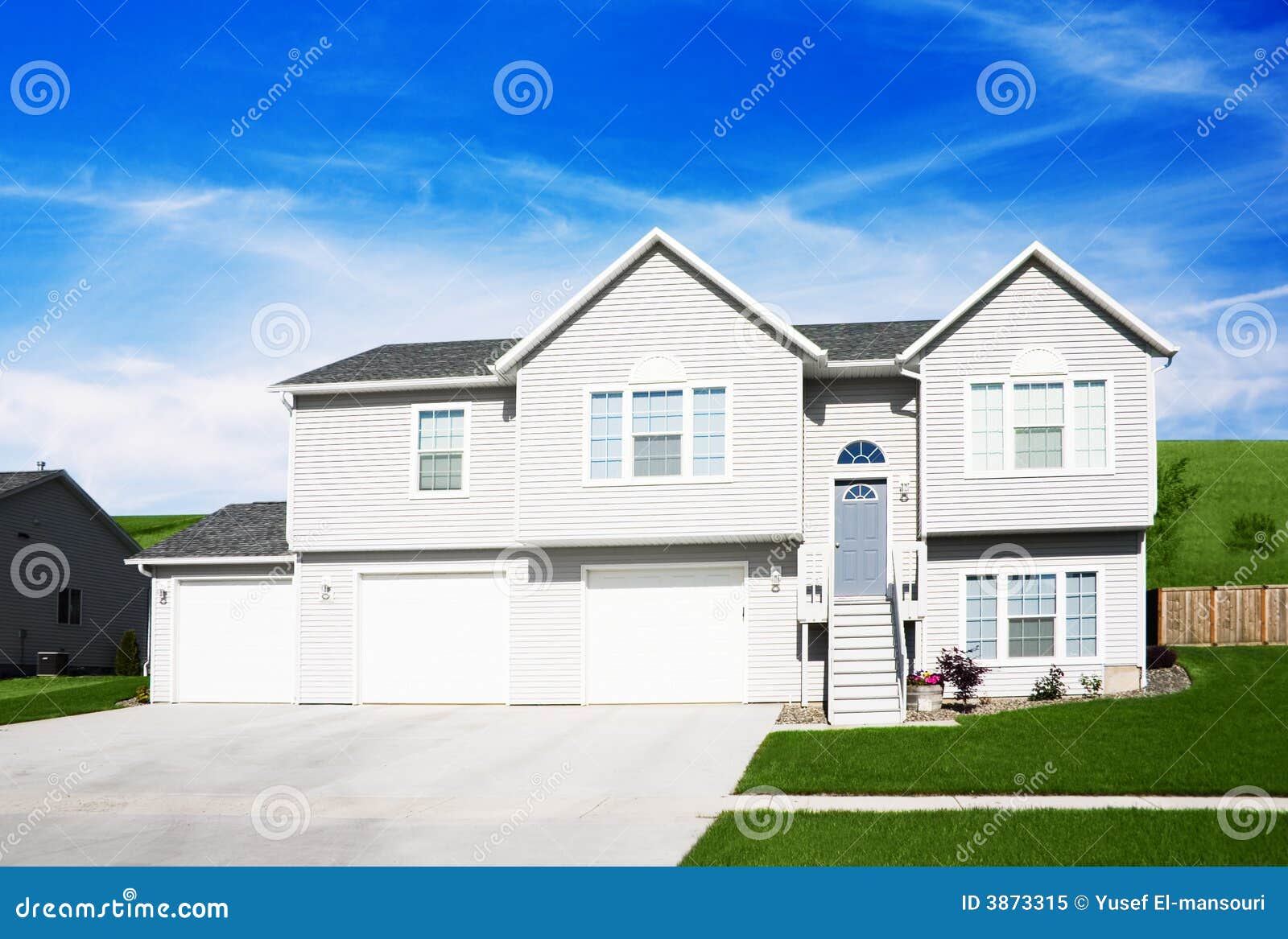 Modern home stock image. Image of development, neighborhood - 3873315
