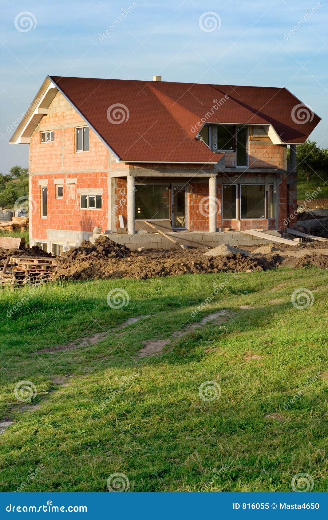 Modern Home stock image. Image of city, house, plank, rebuild - 816055