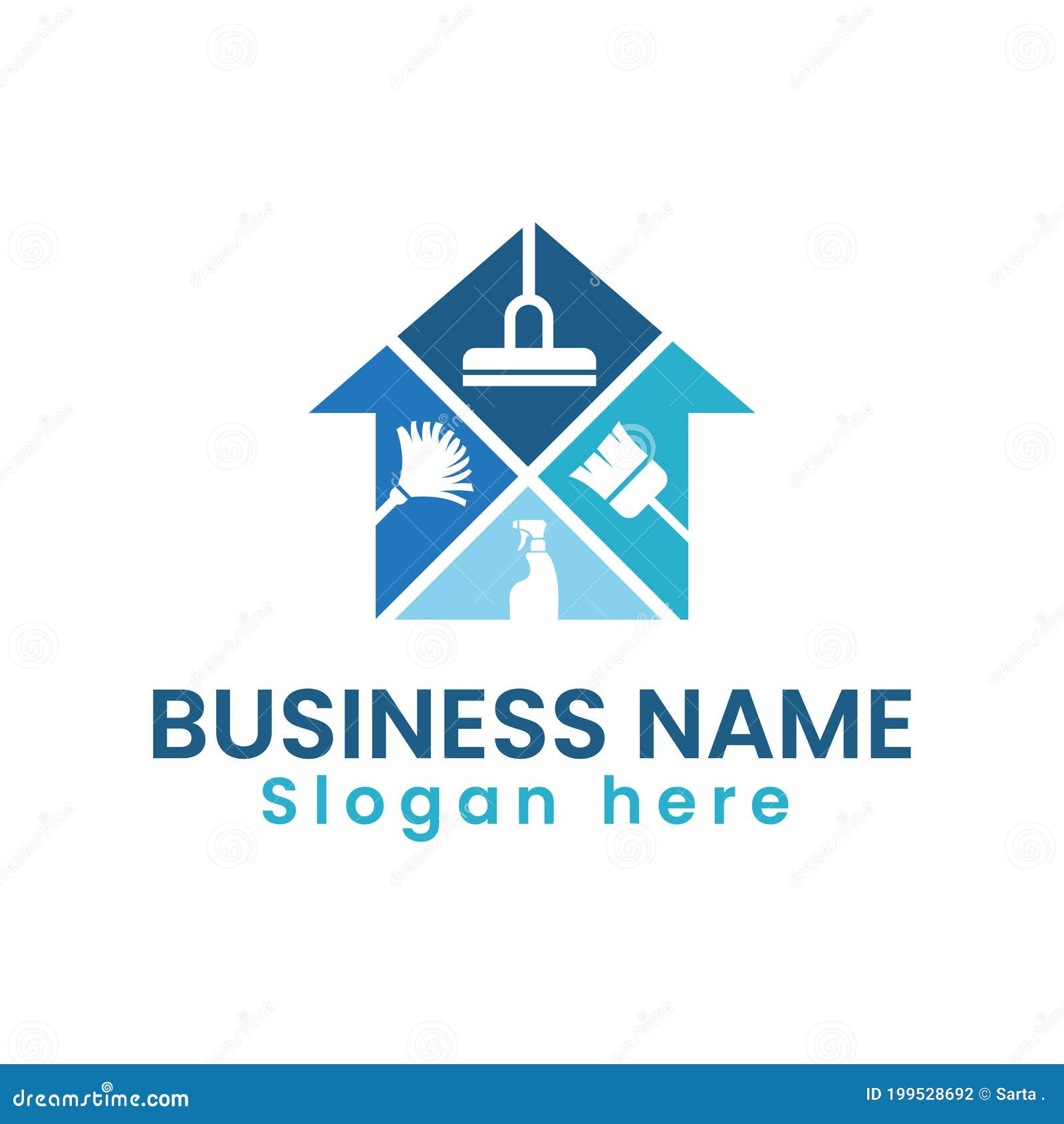 Modern Home and Building Cleaning Logo Template Vector 01 Stock Vector ...