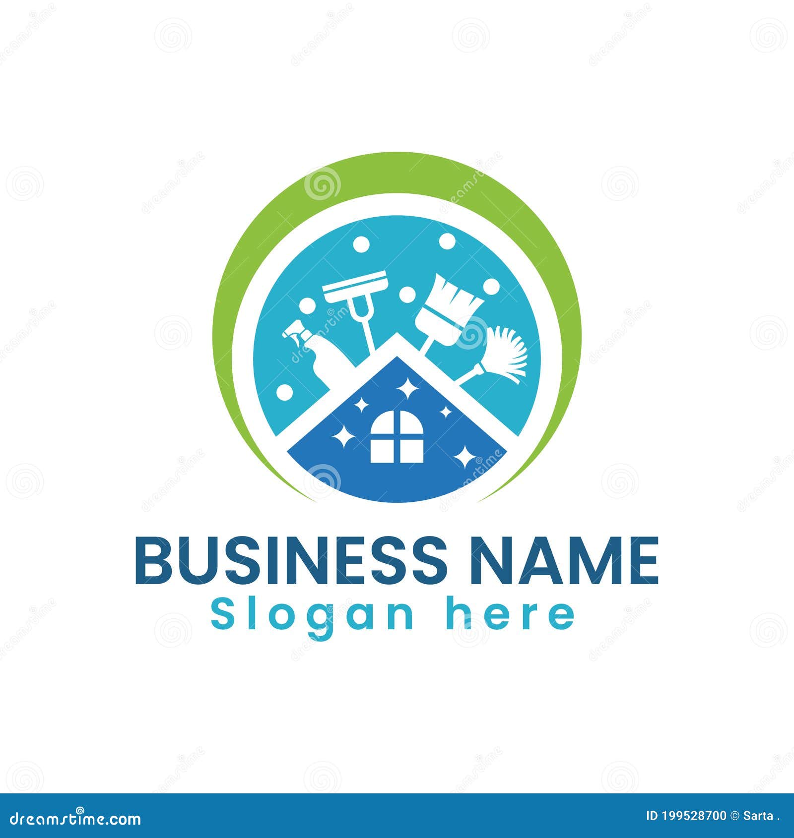 Modern Home and Building Cleaning Logo Template Vector 06 Stock Vector ...