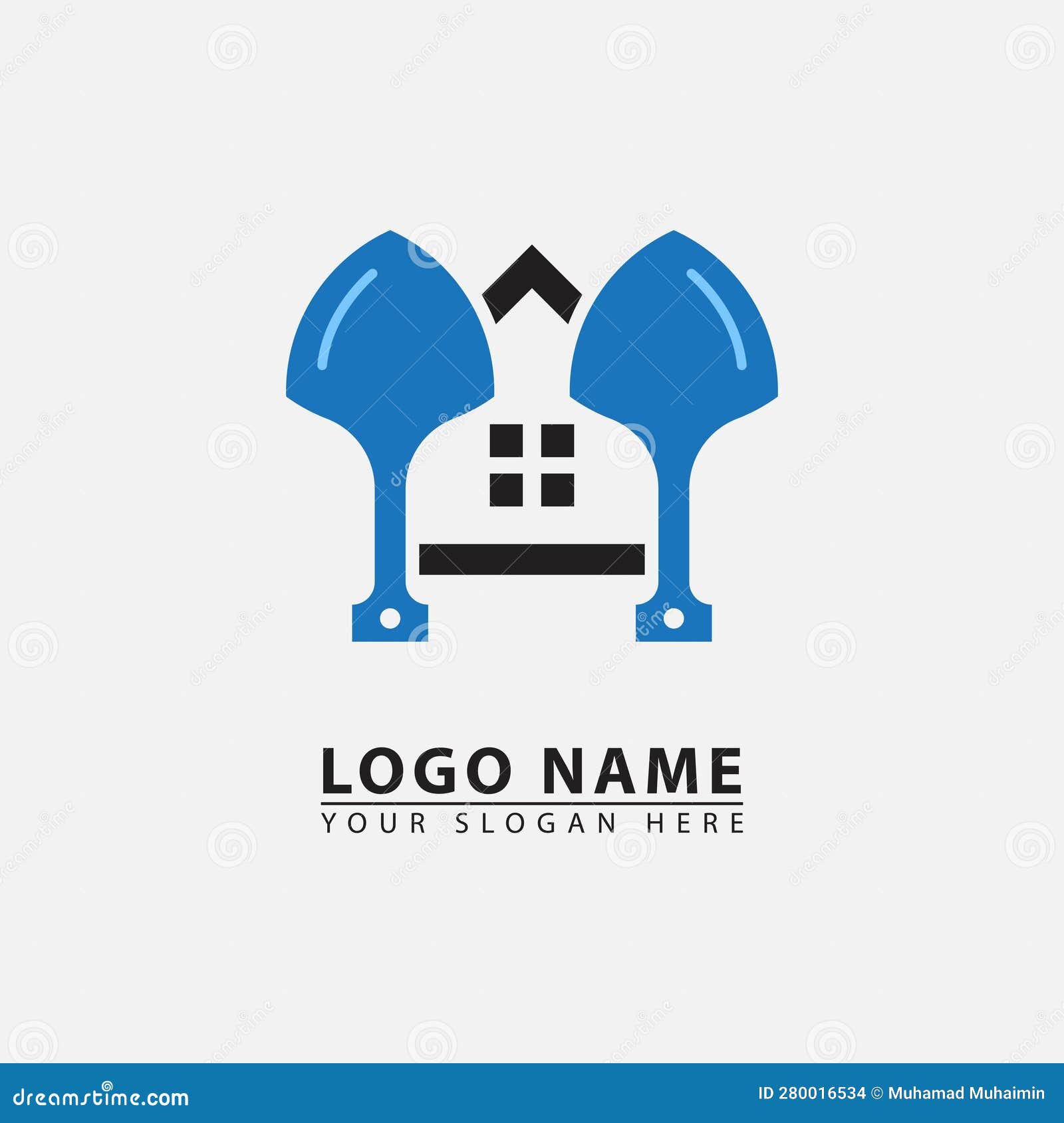 Modern Home Building Tools Logo Icon Stock Vector - Illustration of ...