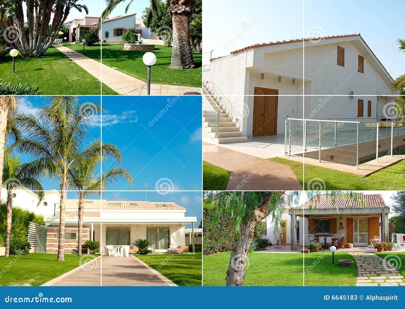 Modern home collage stock image. Image of comfortable - 6645183