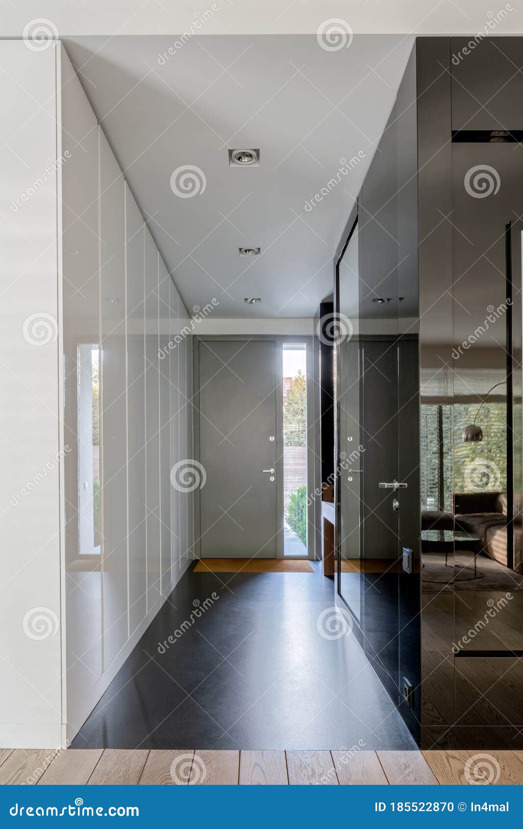 Modern home corridor stock photo. Image of corridor - 185522870