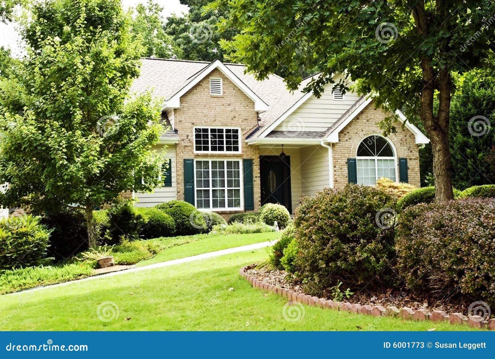 Modern Home/Front Landscape Stock Image - Image of architecture ...