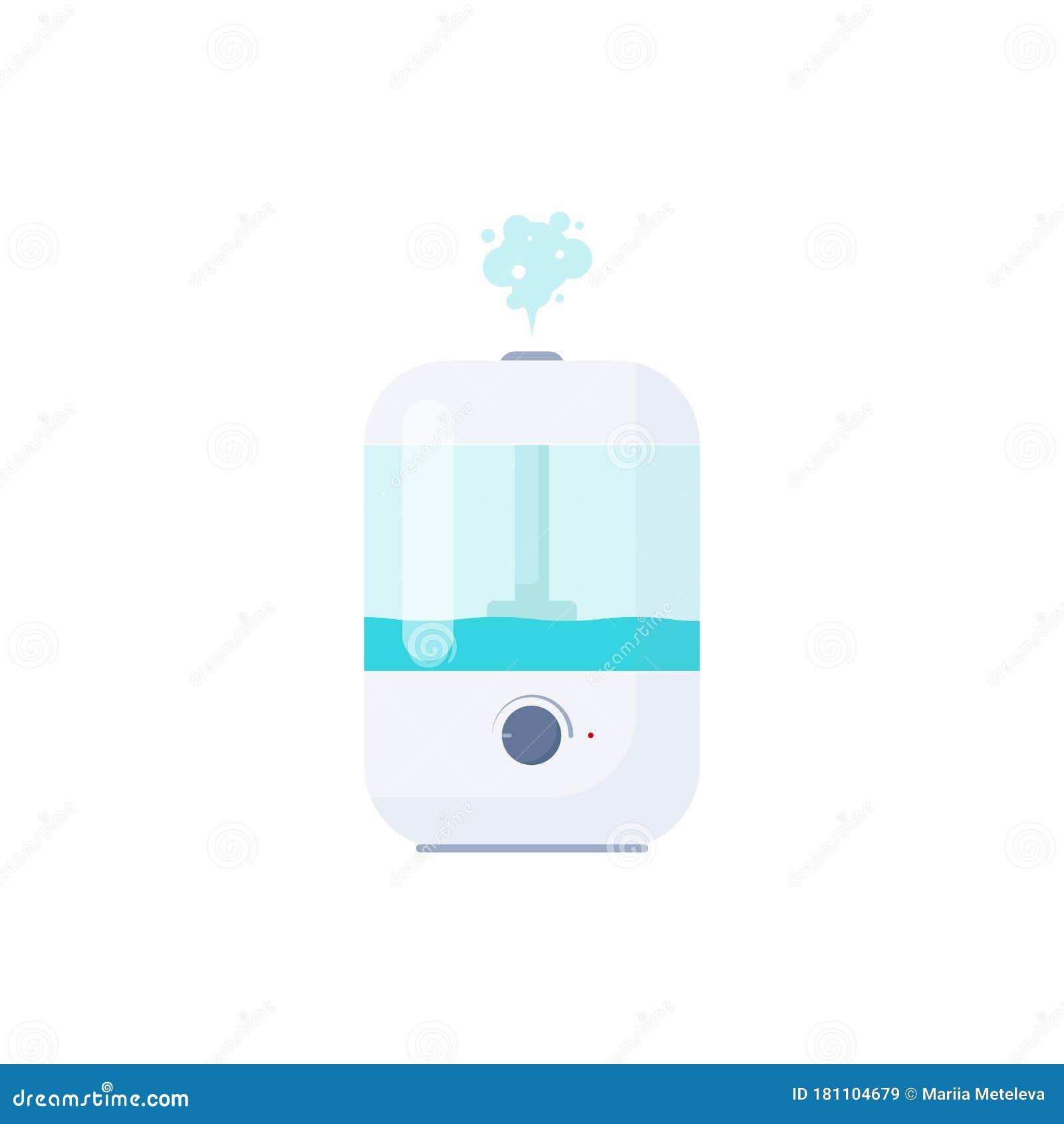Modern Home Humidifier. Purifier Microclimate Ultrasonic Home. Vector ...