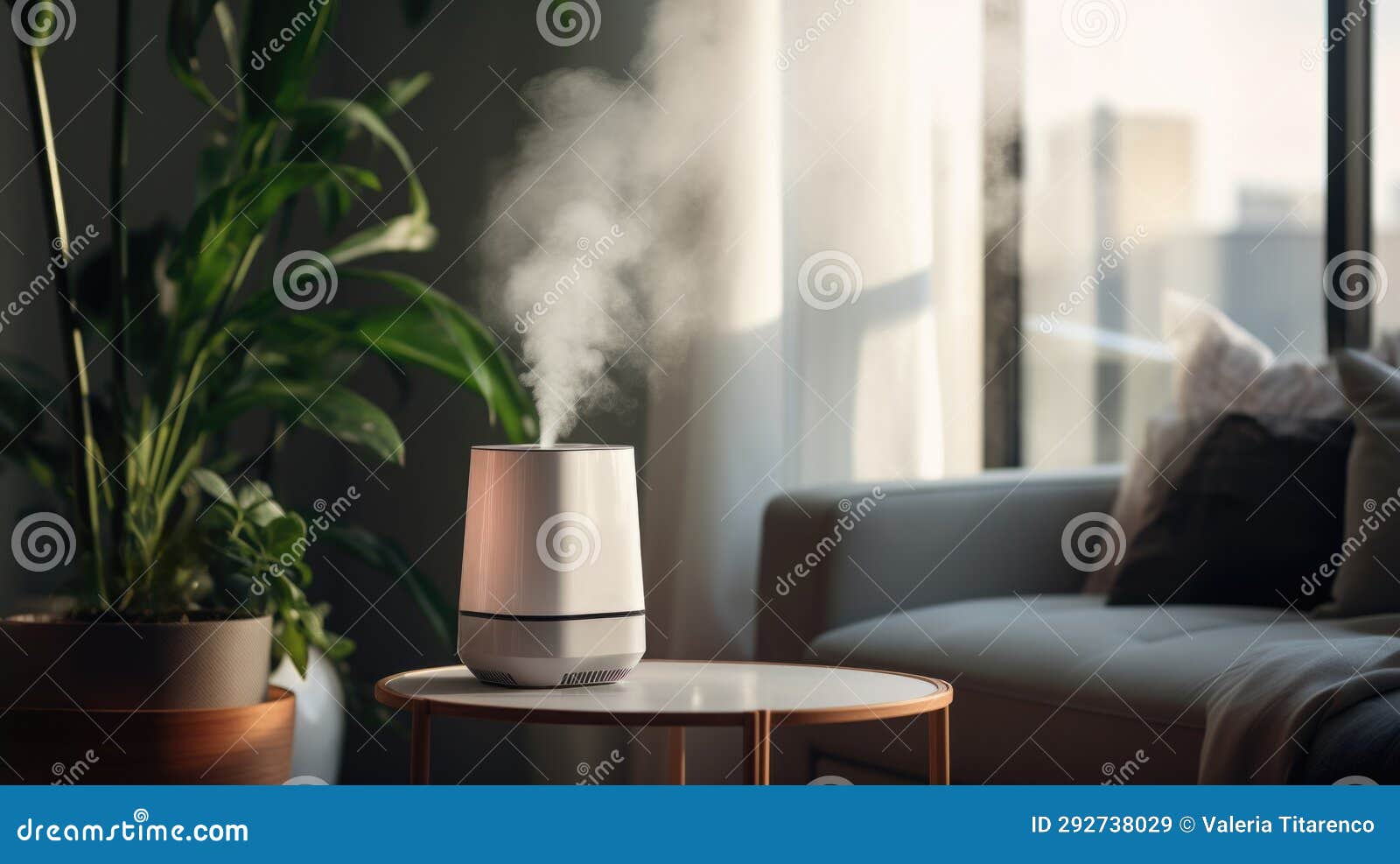 Modern Home with a Humidity-improving Appliance Stock Image - Image of ...