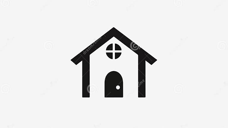 Modern Home Icon for Basic Web and UI Design Concepts Stock ...