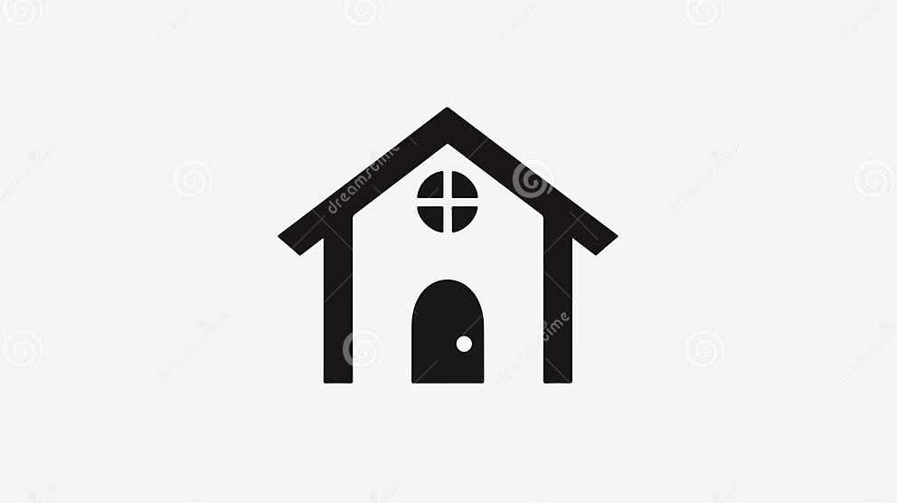 Modern Home Icon for Basic Web and UI Design Concepts Stock ...