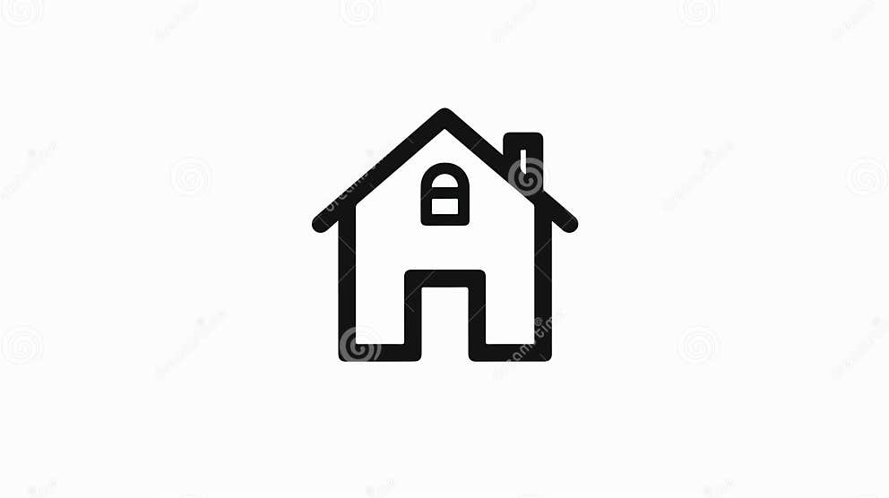 Modern Home Icon for Basic Web and UI Design Concepts Stock ...