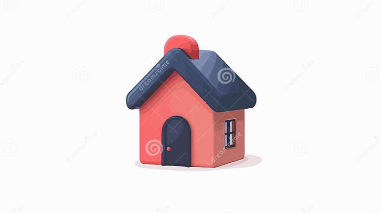 Modern Home Icon for Web and UI Design Stock Illustration ...