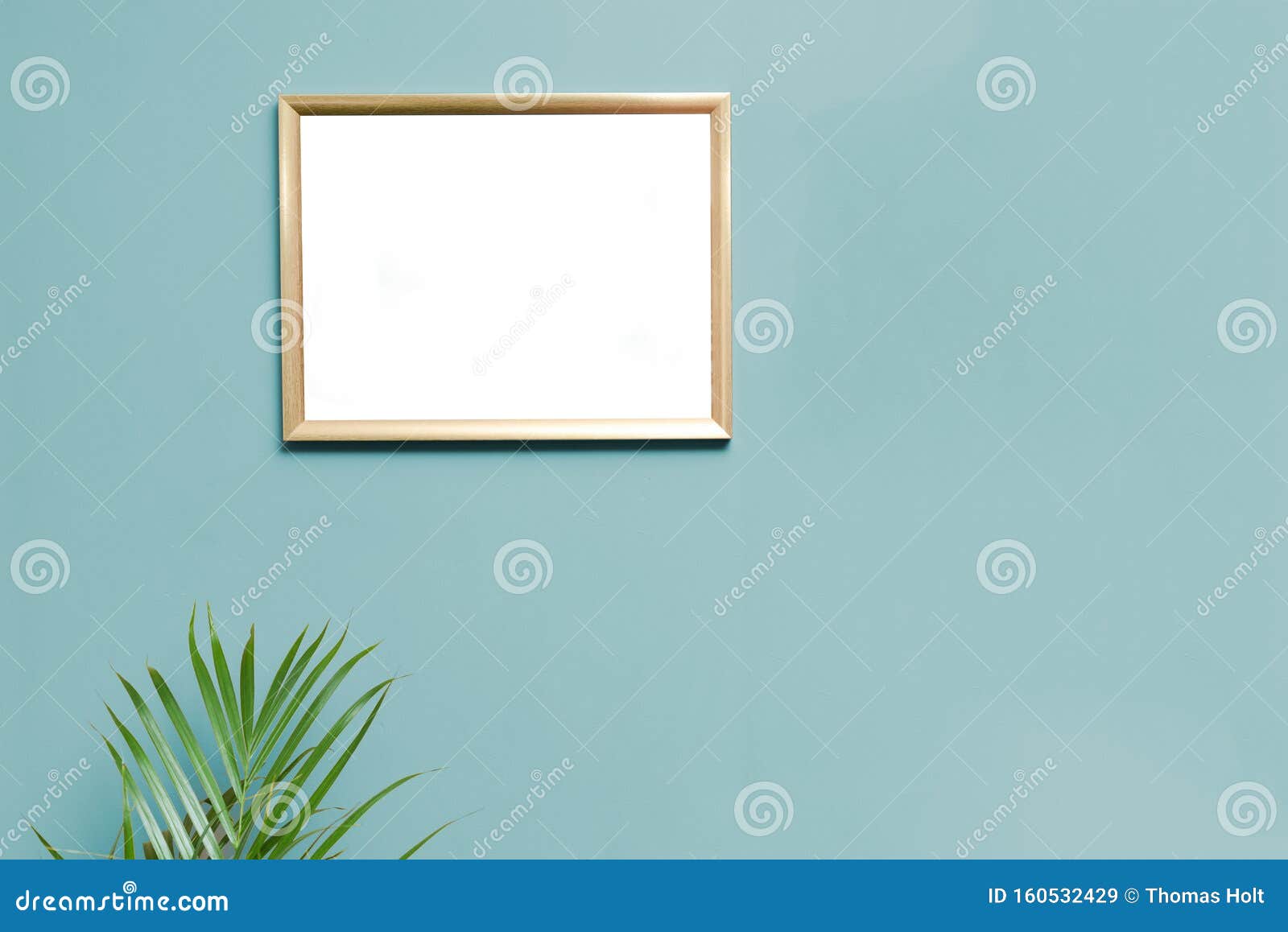 Modern Home Interior Wall with Empty Blank Picture Frame To Display ...