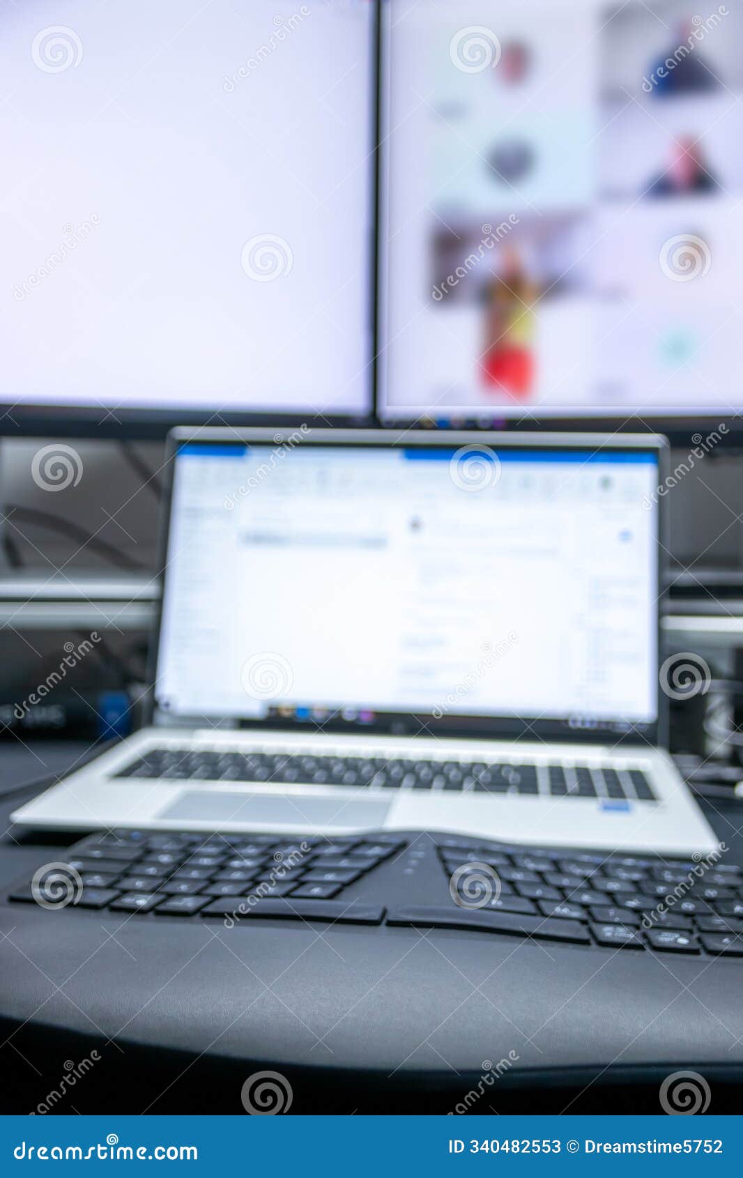 Modern Home Office Equipment with Ergonomic Keyboard and Mouse and ...