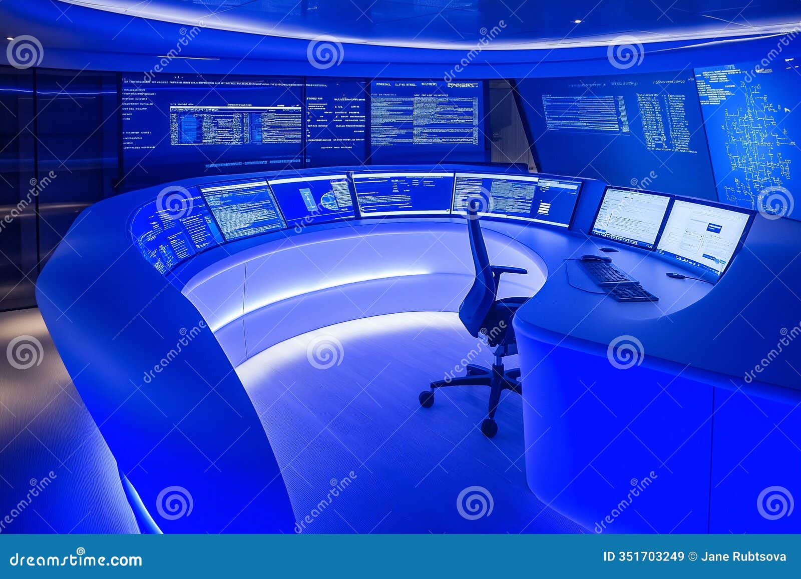 Futuristic Home Office with Voice Controls and Floating Displays for ...