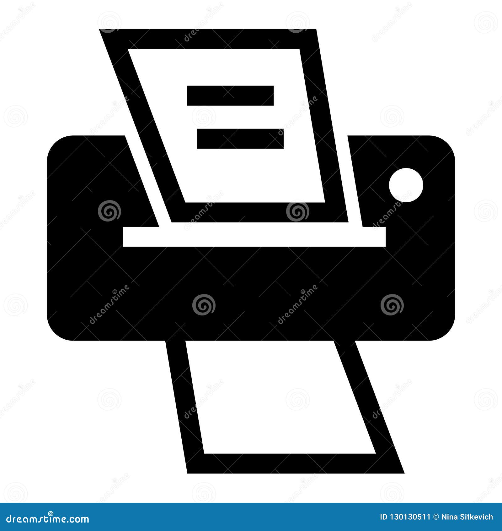 Modern Home Printer Icon, Simple Style Stock Vector - Illustration of ...