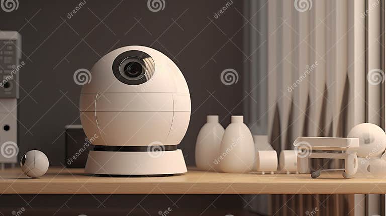 Modern Home Security System Concept. AI Generated Stock Illustration ...
