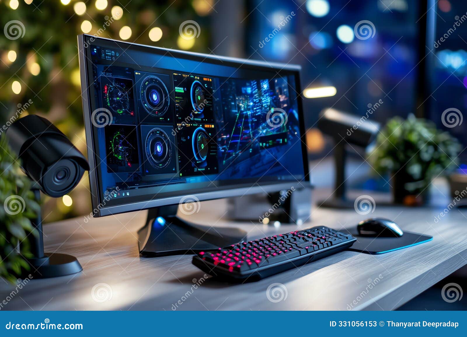 Inside A Cctv Control Room With Many Monitors Showing Camera Footage ...