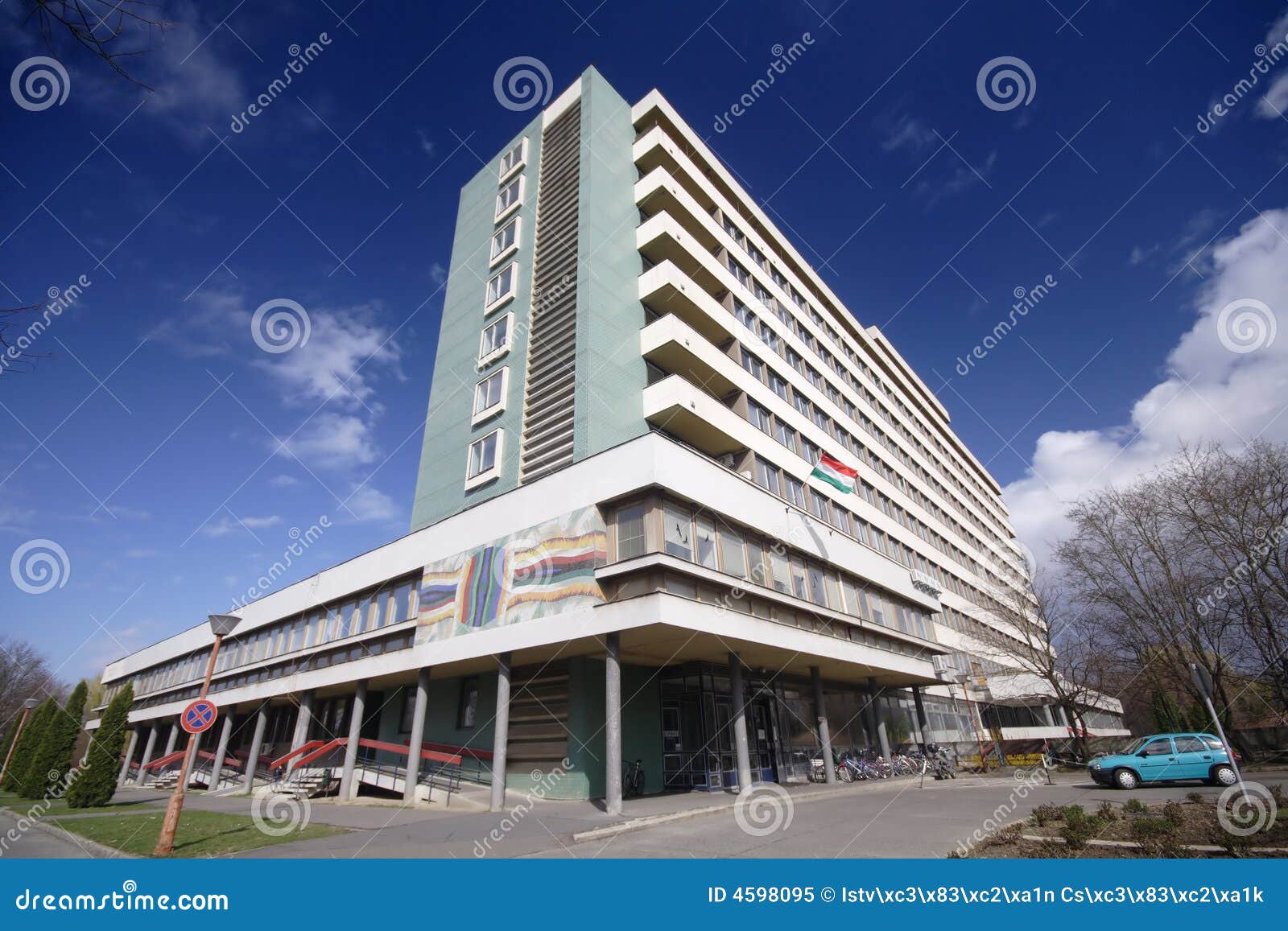 Modern hospital stock image. Image of headquarter, facility - 4598095