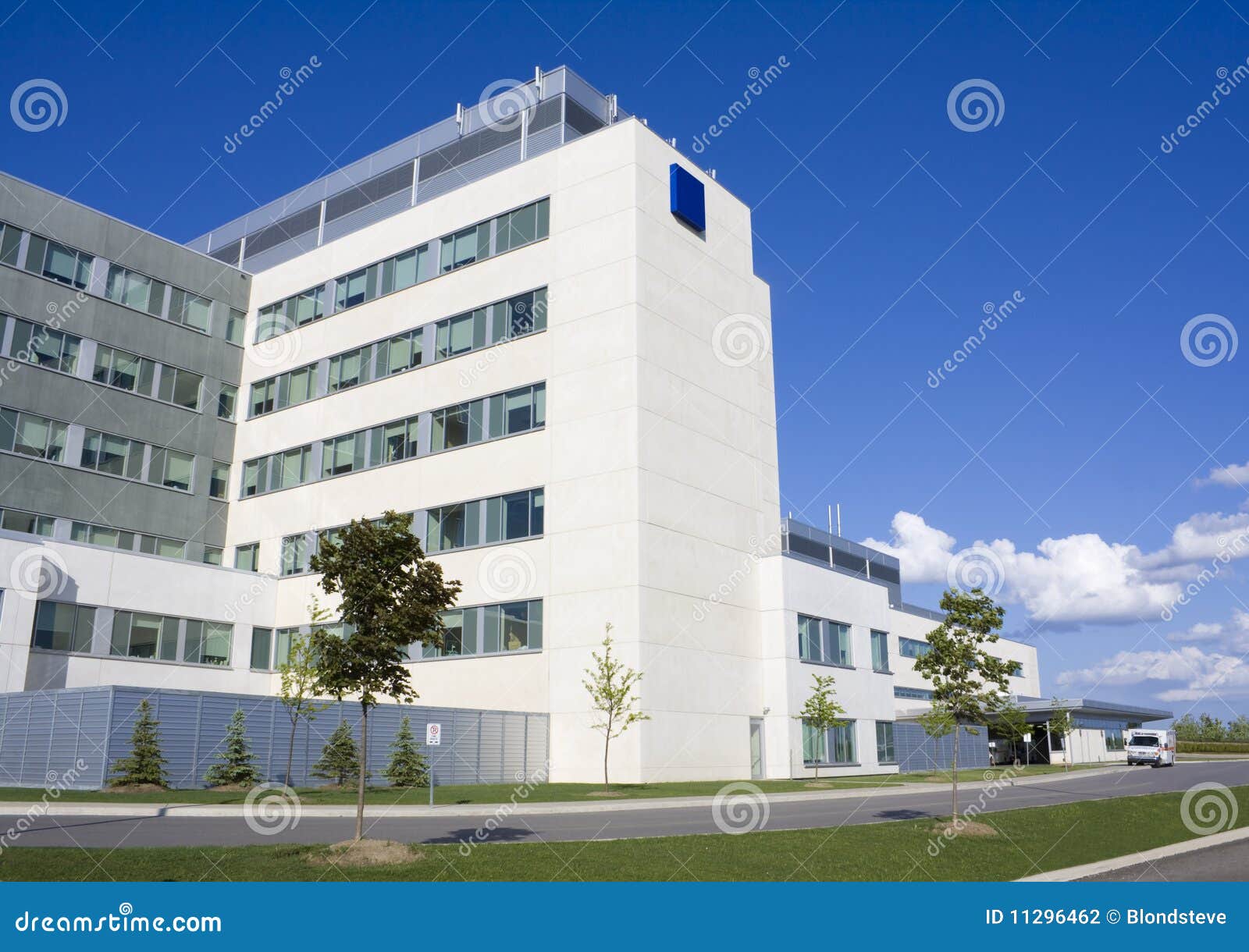 Modern hospital building stock photo. Image of modern - 11296462
