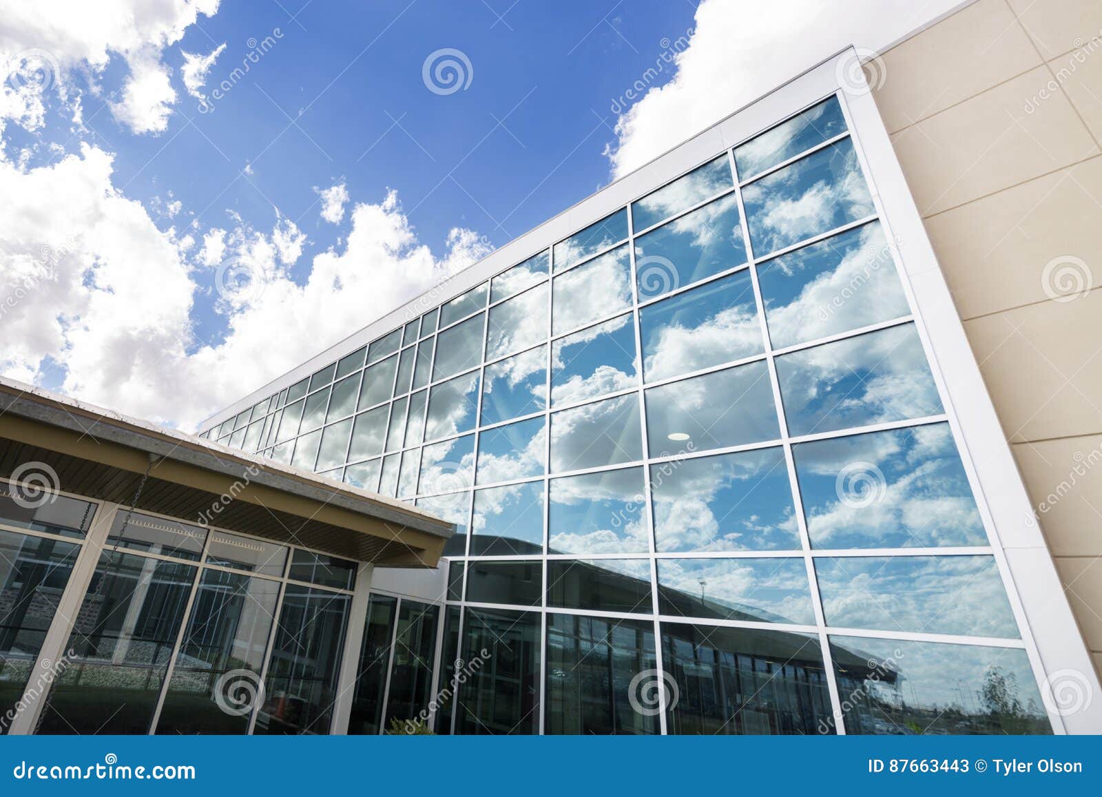 Modern Hospital Building with Glass Windows Stock Image - Image of ...