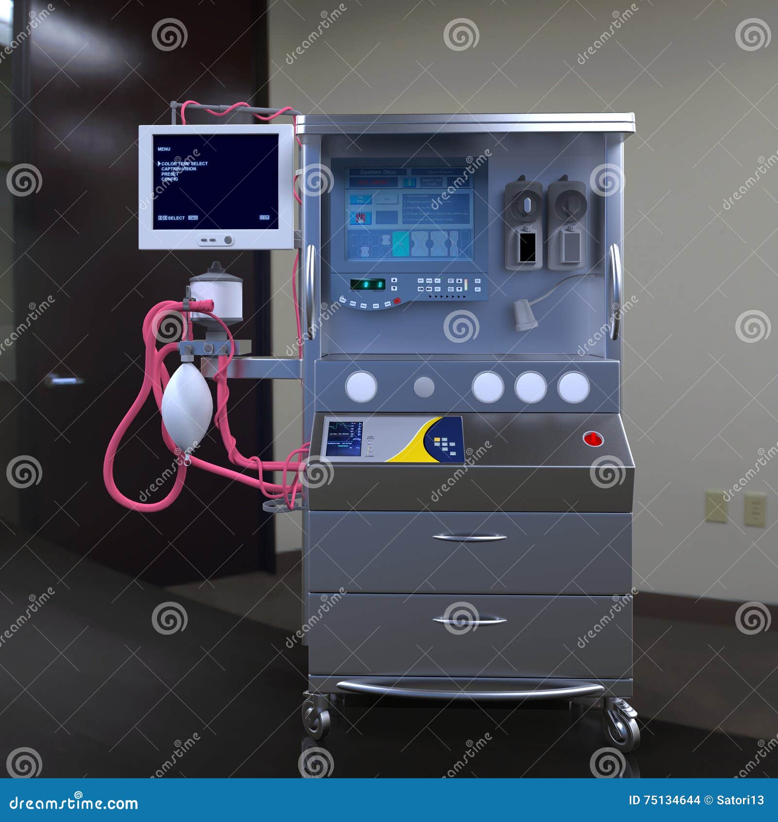 Modern hospital equipment stock photo. Image of medicine - 75134644