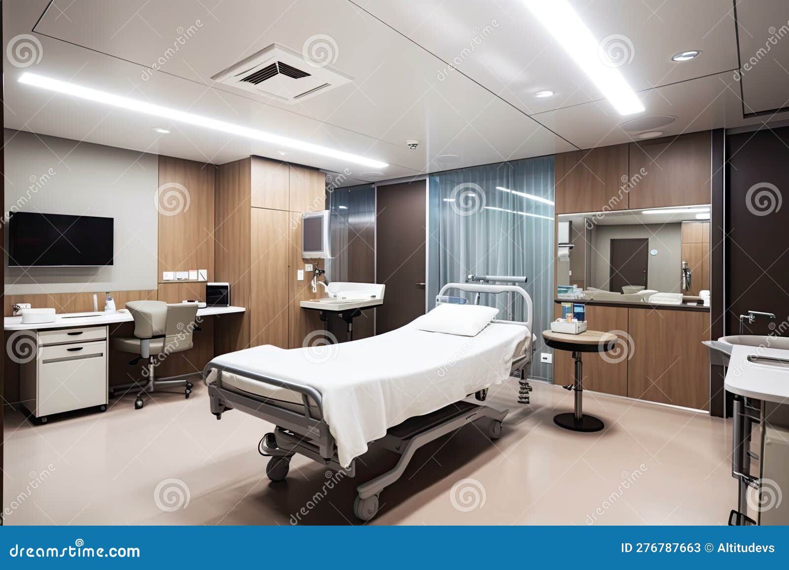 Modern Hospital, with Sleek and Minimalist Design Elements, for ...